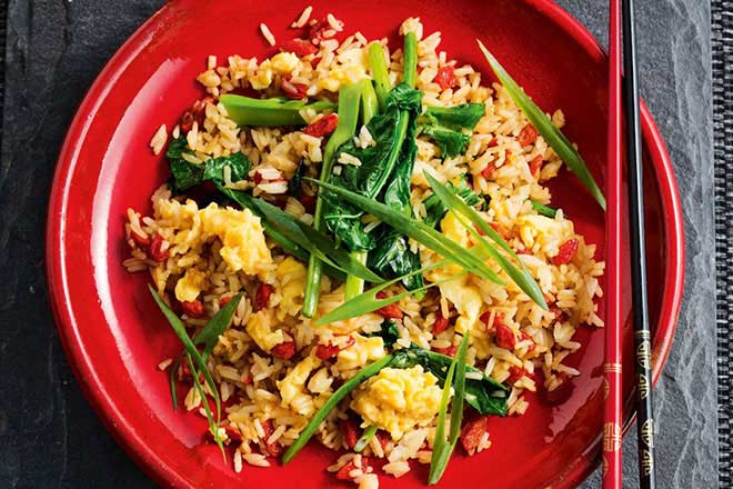 Pomegranate Fried Basmati Rice Methods & Ingredients - Taj Foods