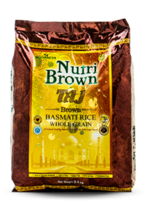 100% Wholesome Taj Nutri Brown Basmati Rice - Taj Foods